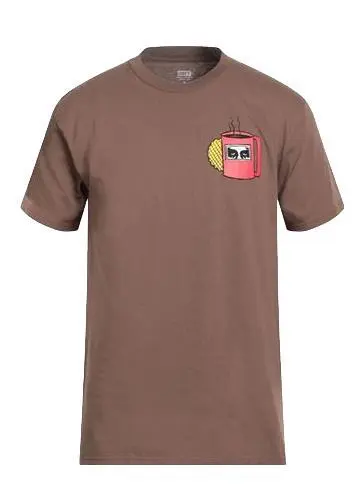 Obey T-shirt Size Cotton - Brown