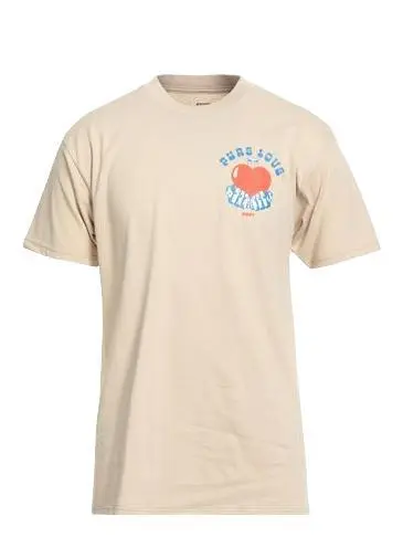 Obey T-shirt Size Cotton - Beige