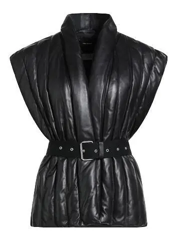 Isabel Marant Belted Lambskin Vest - Black