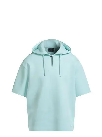 Emporio Armani Cotton-blend Jersey Sweatshirt - Blue