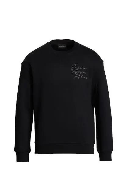 Emporio Armani Cotton And Modal Fleece Sweatshirt - Black