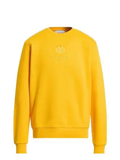 Iceberg Cotton-blend French Terry Sweatshirt With Embroidered Logo - Yellow