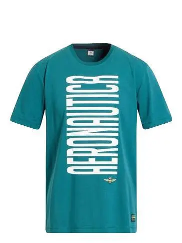 AERONAUTICA MILITARE T-shirt Deep Teal Size Cotton, Elastane - Green