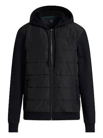 HACKETT Fleece Hooded Jacket - Black