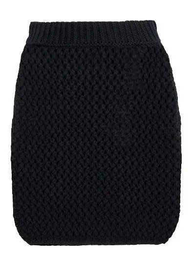 Dolce & Gabbana Virgin Wool Mini Skirt - Black