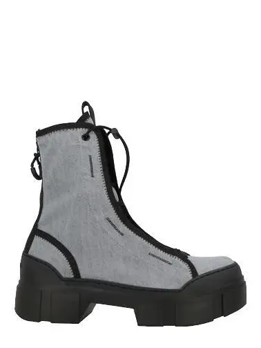 VIC MATIE Ankle Boots In Textile Fibers - Grey