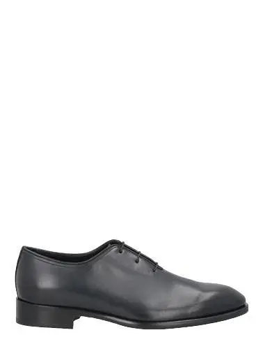 DOUCAL'S Midnight Leather Lace-up Oxford Shoes - Blue