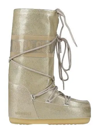 Moon Boot Glittered Padded Boots - Gold