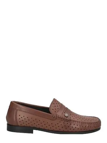 BALDININI Calfskin Penny Loafers - Brown