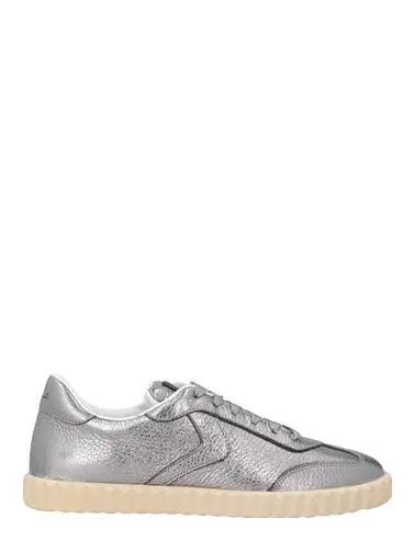 VOILE BLANCHE Leather Low-top Sneakers - Silver