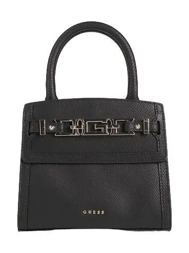 Guess Snakeskin-print Leather Tote - Black