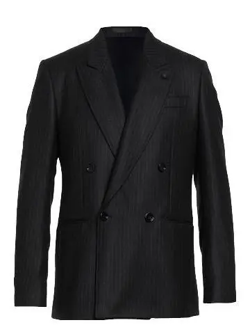 LARDINI Blazer Size Wool - Black