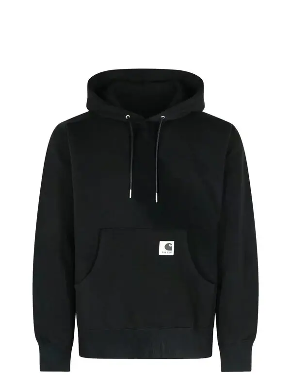 Sacai Drawstring Hoodie - Black