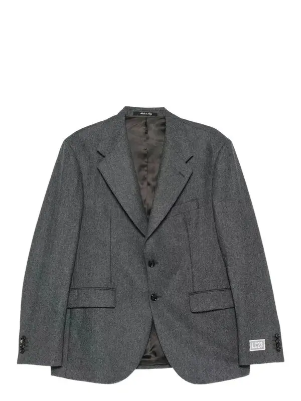 LC23 Wool Single-breasted Blazer - Grey