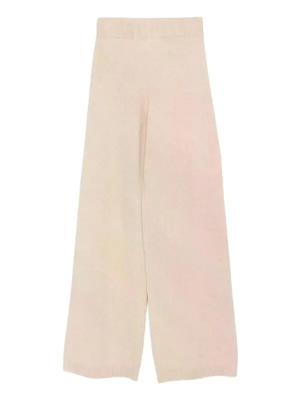 Fabiana Filippi Wool-silk Blend Palazzo Trousers - Neutrals