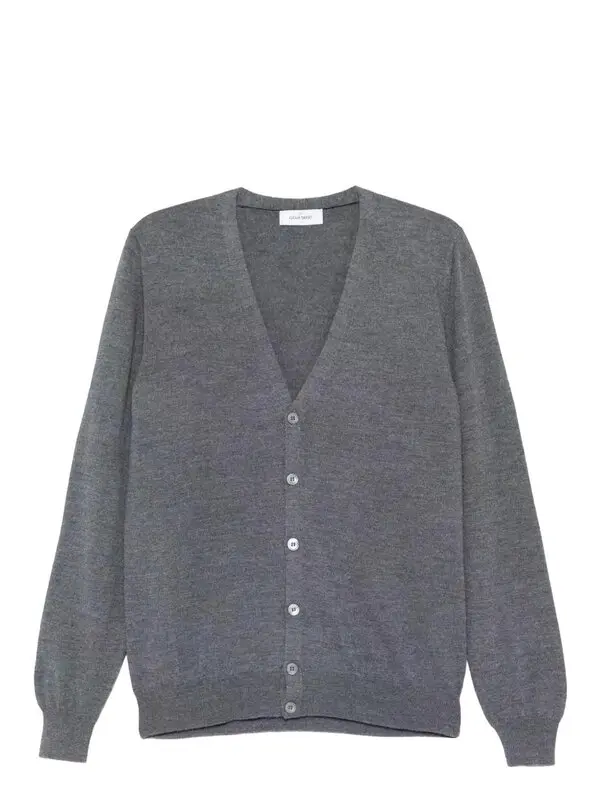 GRAN SASSO Virgin Wool Cardigan - Grey