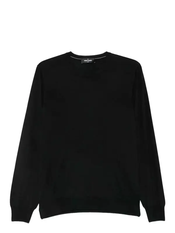 GRAN SASSO Crew-neck Sweater - Black