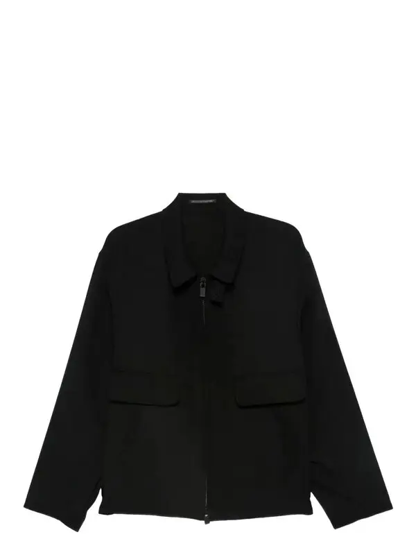 Yohji Yamamoto Wool Shirt Jacket - Black