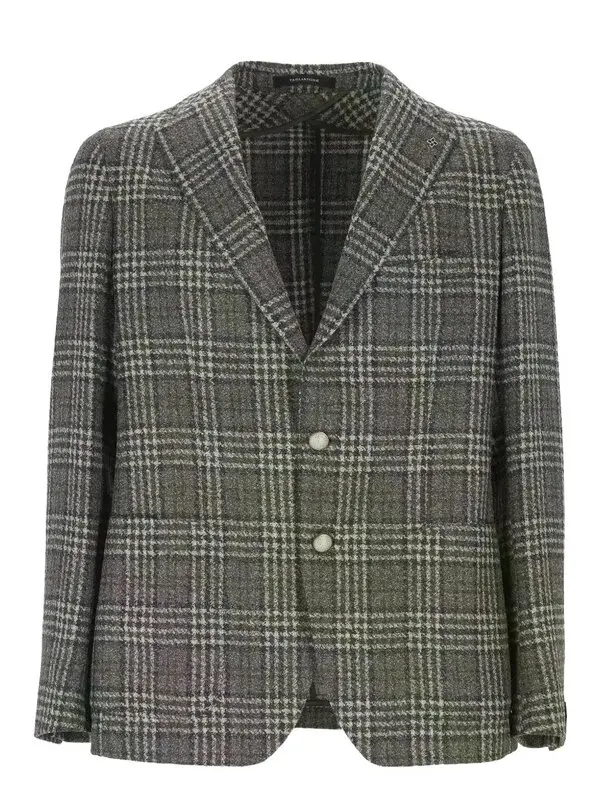 Tagliatore Checked Jacket - Grey