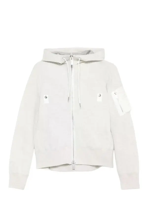 Sacai Zip-up Bomber Jacket - Neutrals