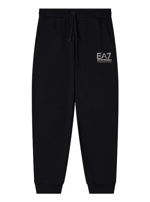 EA7 Cotton-blend Joggers - Black