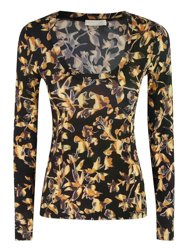 Ulla Johnson Floral-print T-shirt - Black