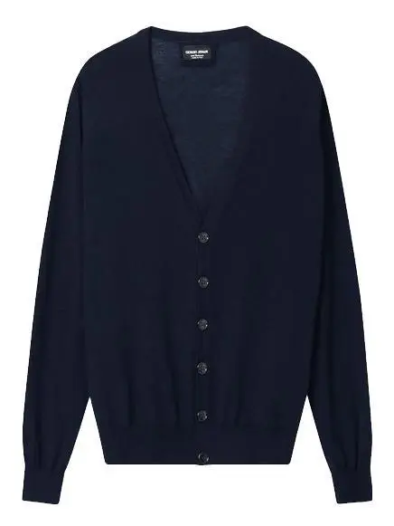 Giorgio Armani Cashmere Button-front Cardigan - Natural