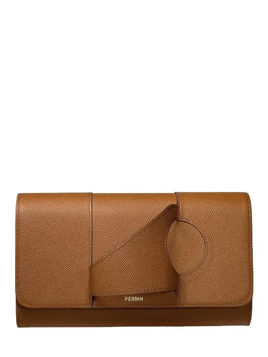 Perrin Lasymetrique Glove Clutch - Natural