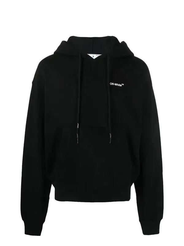 Off-White Caravaggio Crowning Over-print Hoodie - Black