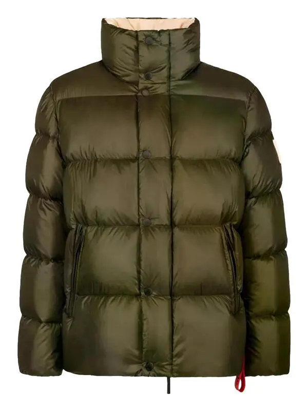 AFTER/LABEL Press-stud Puffer Jacket - Green