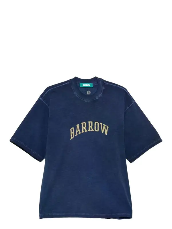 BARROW Logo-print T-shirt - Blue