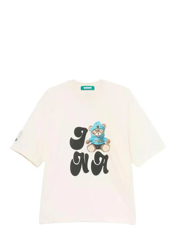 BARROW Graphic-print T-shirt - Neutrals