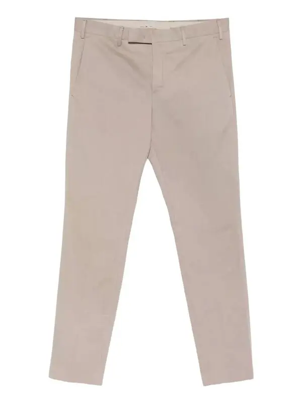 PT TORINO Concealed-fastening Trousers - Neutrals