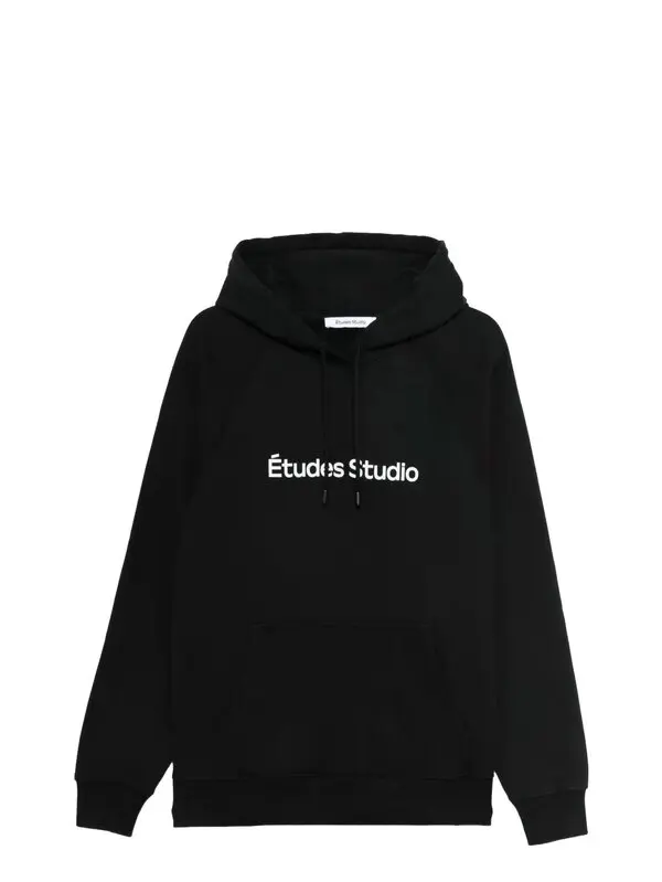 ÉTUDES STUDIO Logo-print Hoodie - Black