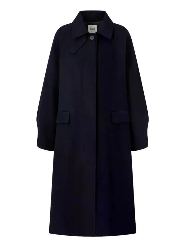 STUDIO TOMBOY Balmacaan Coat - Blue