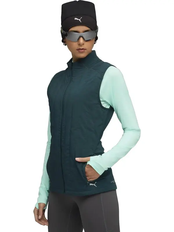 PUMA Run Cloudspun Wrmlbl Primaloft® Running Vest - Green