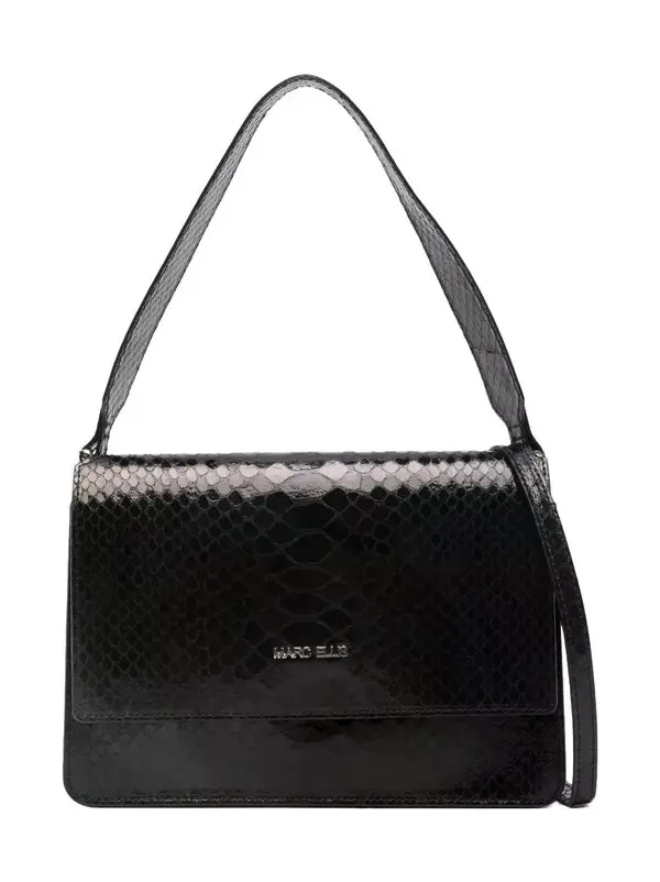 MARC ELLIS Embossed-effect Shoulder Bag - Black
