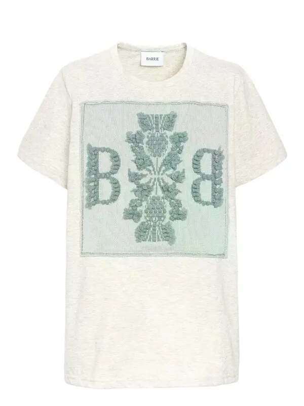 BARRIE Logo-patch T-shirt - Grey