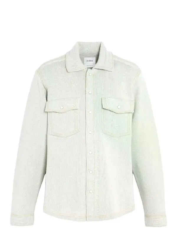 BARRIE Knitted Overshirt - Blue