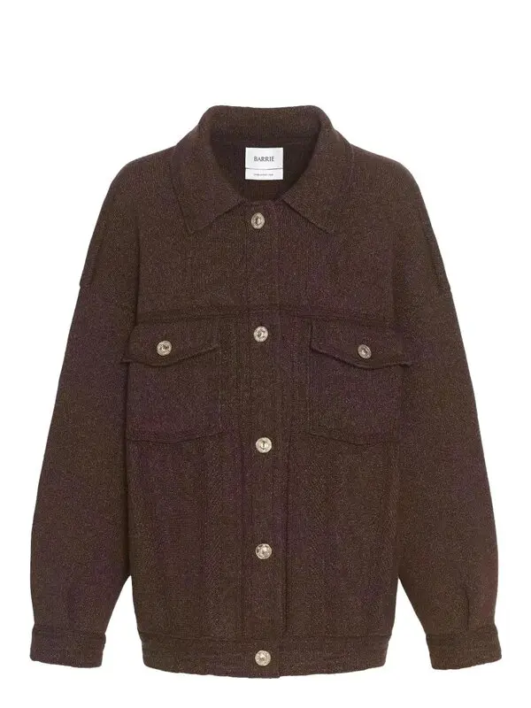 BARRIE Knitted Jacket - Brown
