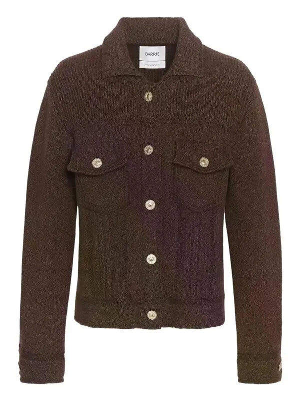 BARRIE Knitted Jacket - Brown