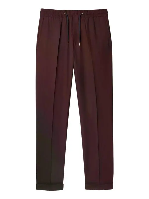 Paul Smith Drawstring Pleated Trousers - Red