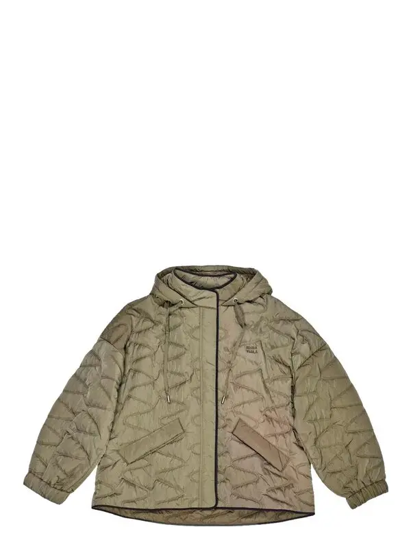 Bimba Y Lola Quilted Hooded Jacket - Neutrals