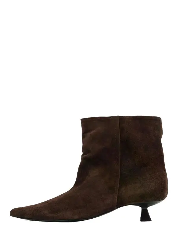 Bimba Y Lola 35mm Pointed Leather Boots - Brown