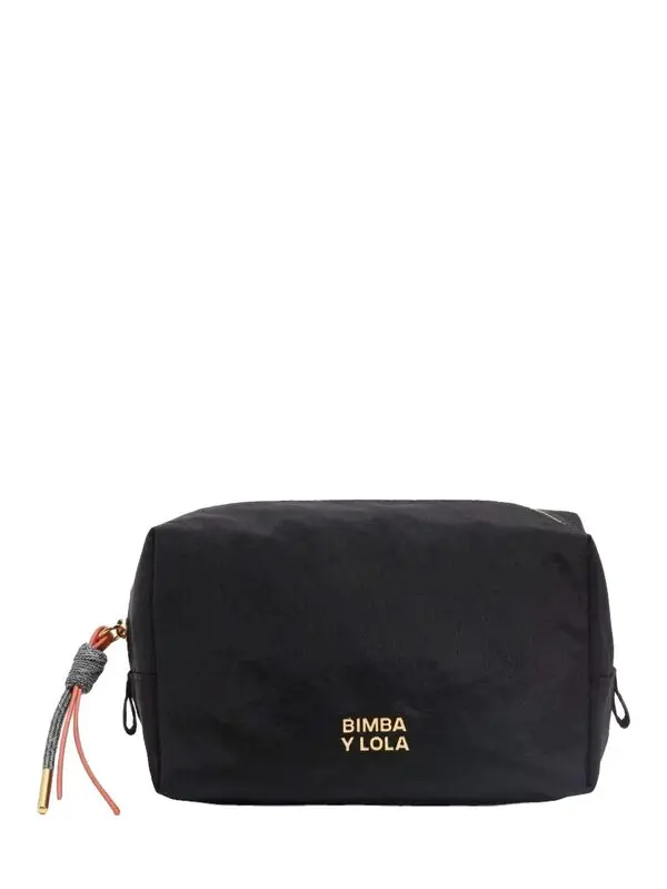 Bimba Y Lola Logo Makeup Bag - Black