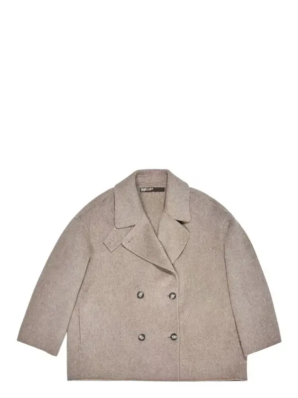 Bimba Y Lola Double-breasted Wool Jacket - Neutrals