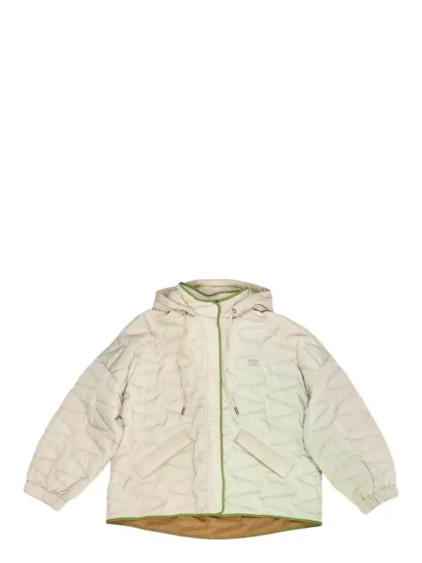 Bimba Y Lola Quilted Hooded Jacket - Neutrals
