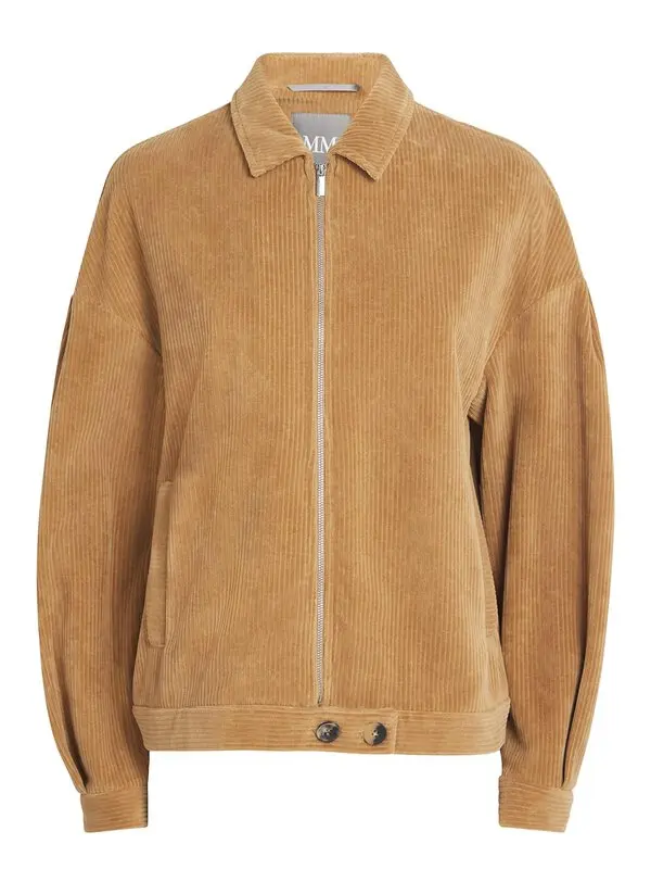 Max Mara Cotton-blend Corduroy Damara Jacket - Brown