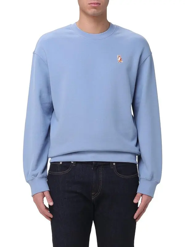 Maison Kitsuné Crewneck Sweatshirt - Gnawed Blue