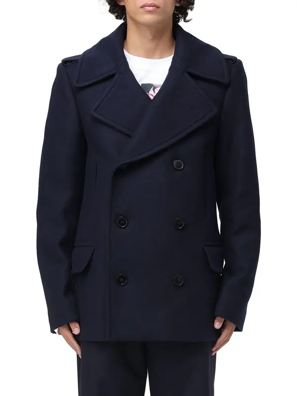 Dries Van Noten Double-breasted Coat - Blue